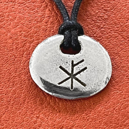 Wealth bind rune 2 cm | Runic amulets - Jewellery | Handfaste.