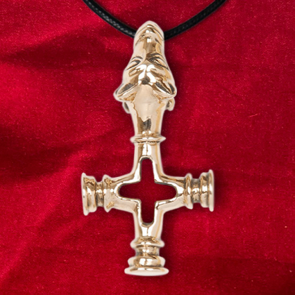 Wolf cross 5 cm | Thors hammer - bronze - Thors hammers | Handf